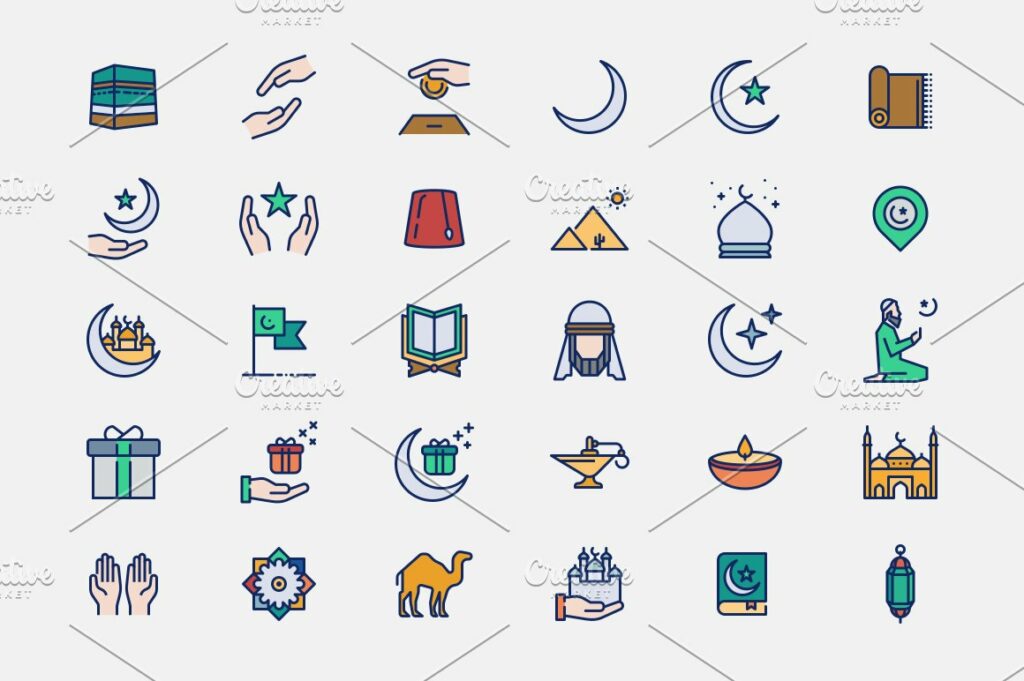 Ramadan Icons – MasterBundles