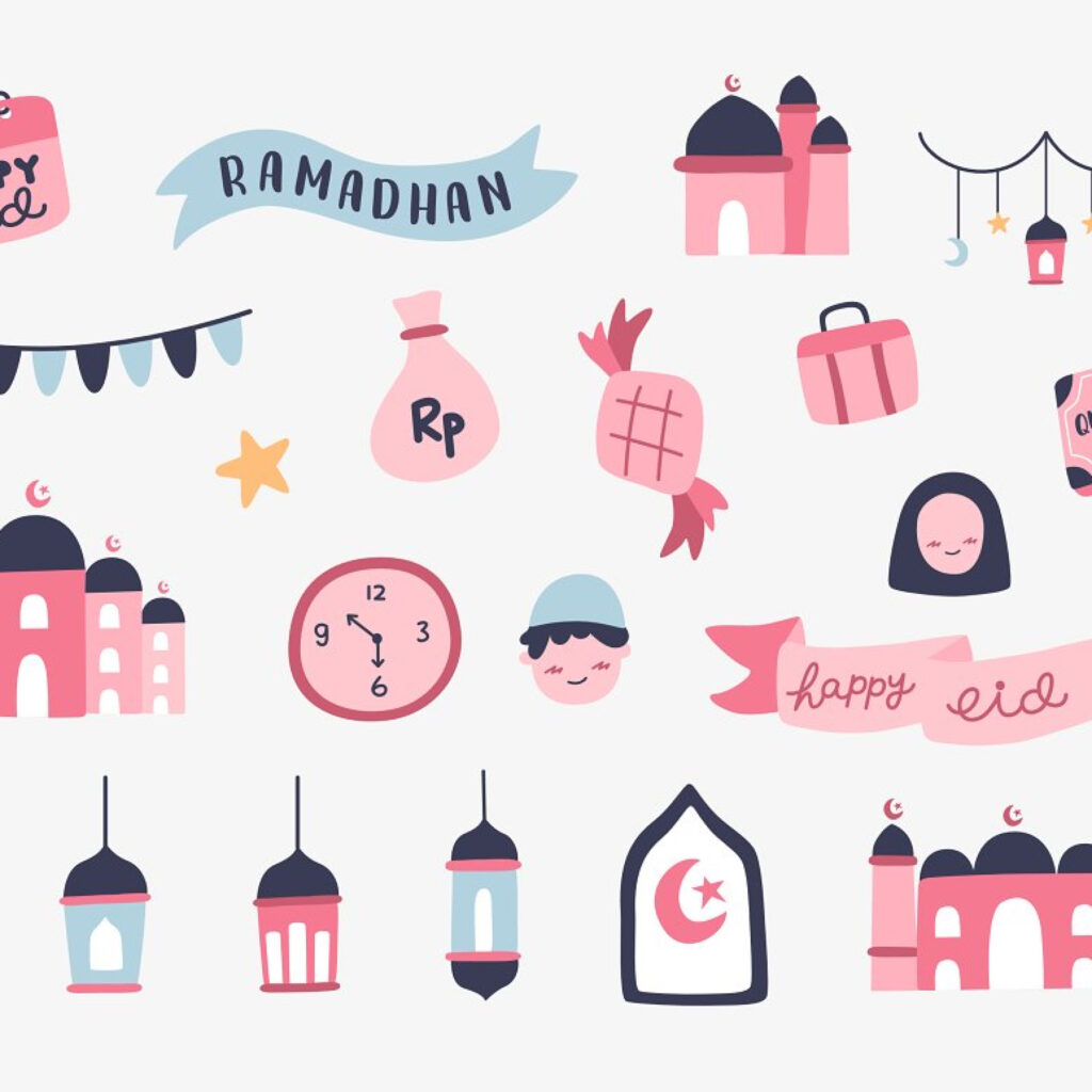 Ramadan Elements Illustration Set – MasterBundles