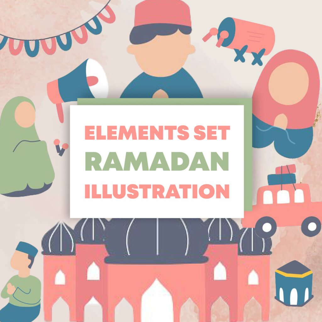 Ramadan Elements Illustration Set – MasterBundles