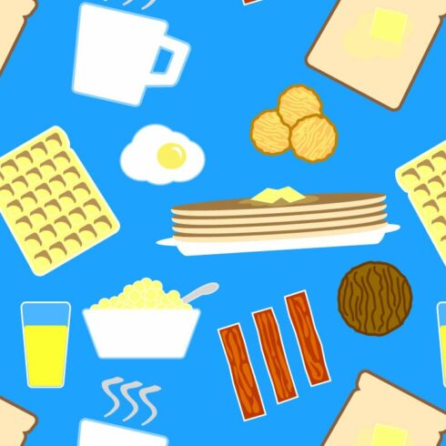 10 Breakfast Food Illustrations | Master Bundles