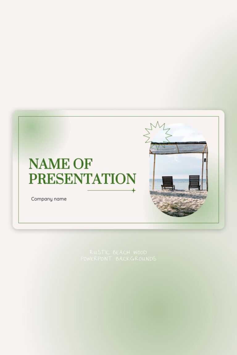 Rustic Beach Wood Powerpoint Backgrounds – MasterBundles