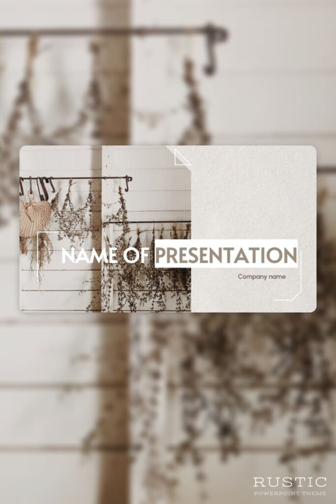 Rustic Powerpoint Theme – MasterBundles