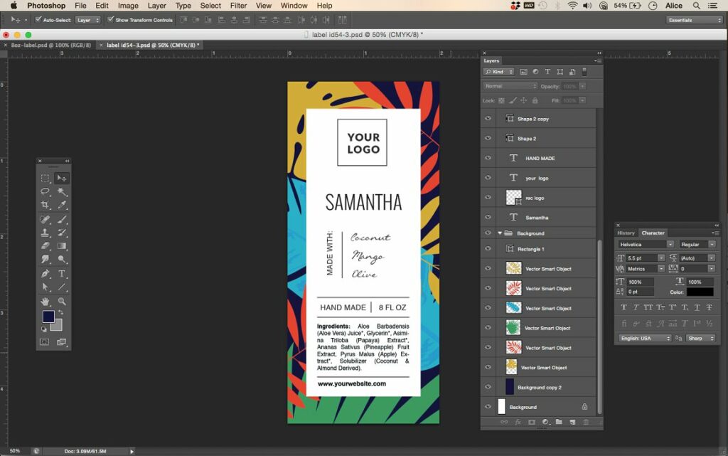 Packaging And Label Template-ID54 – MasterBundles