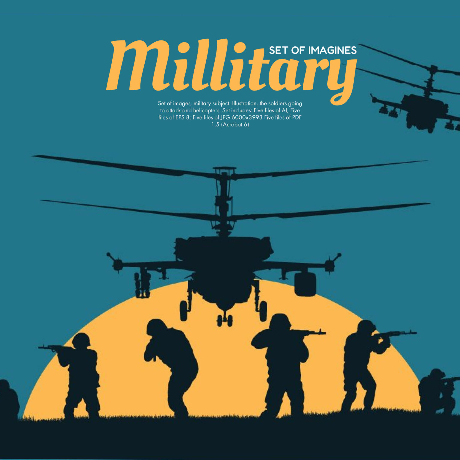 Set of Images, Millitary Subject – MasterBundles