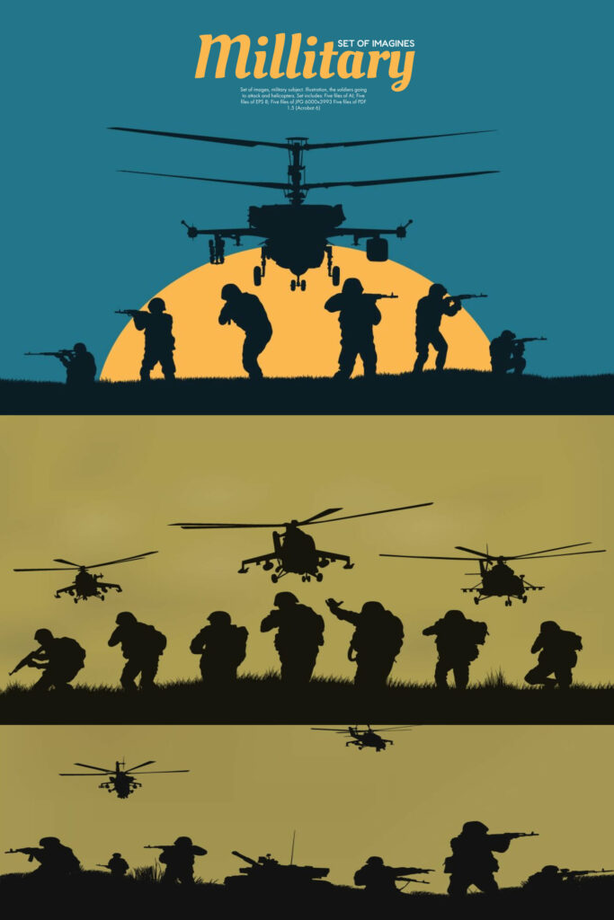 Set of Images, Millitary Subject – MasterBundles