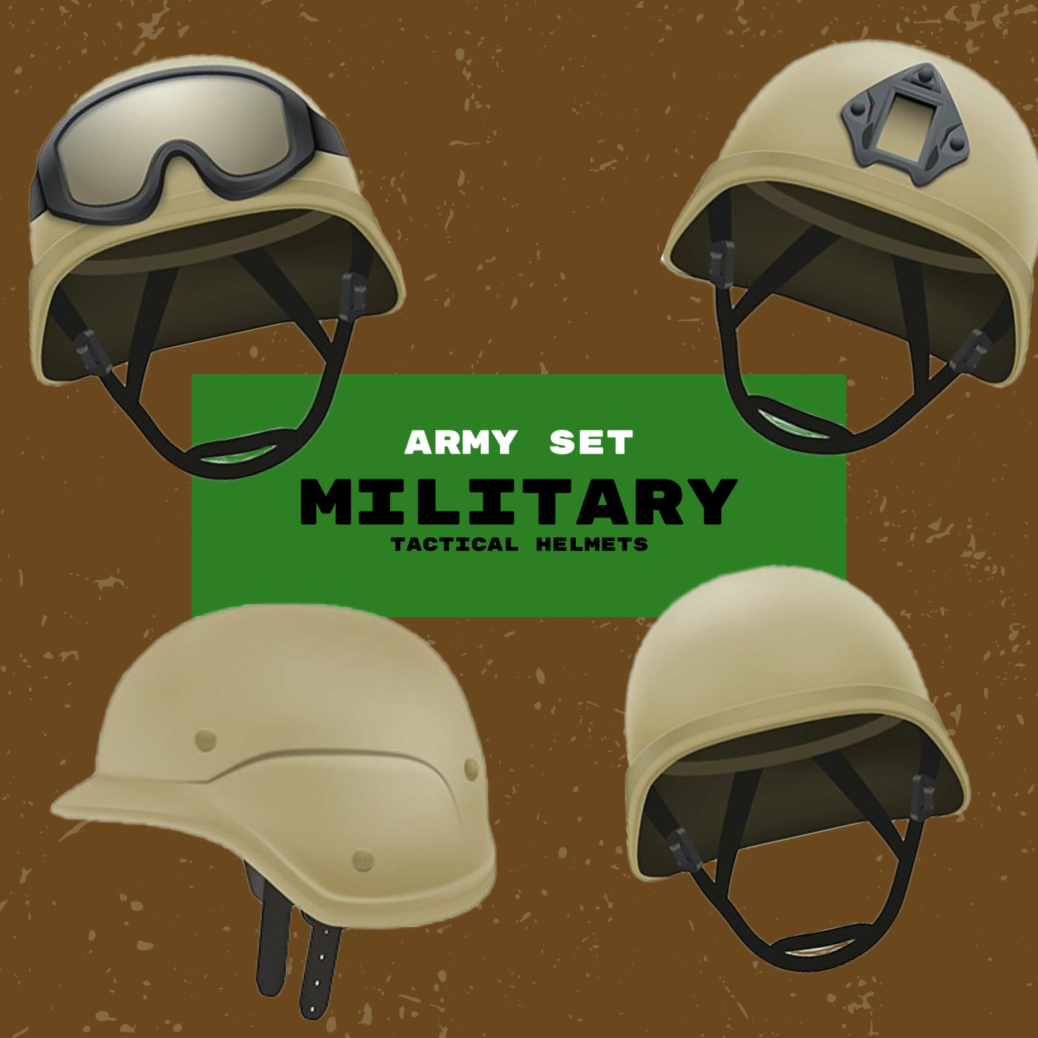 Set of Military Tactical Helmets – MasterBundles