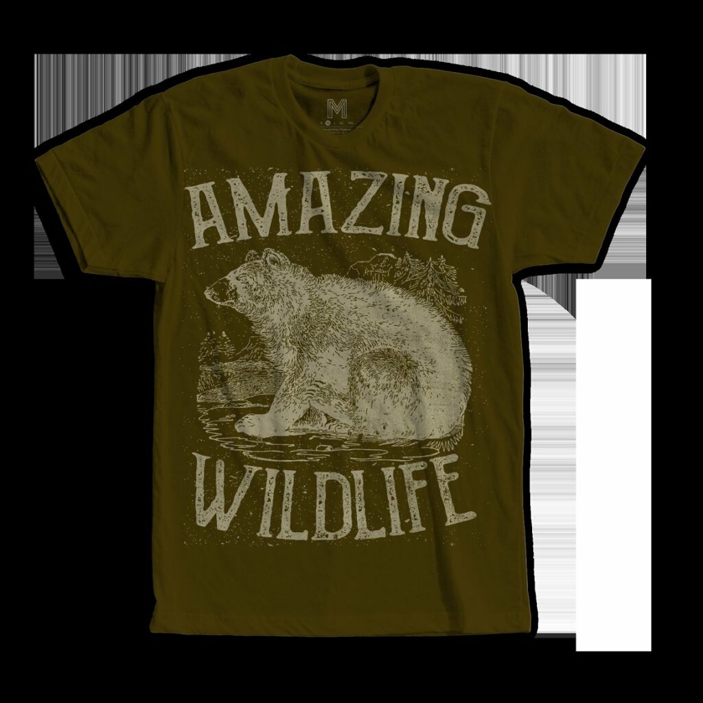 Amazing Wildlife T-Shirt Design – MasterBundles