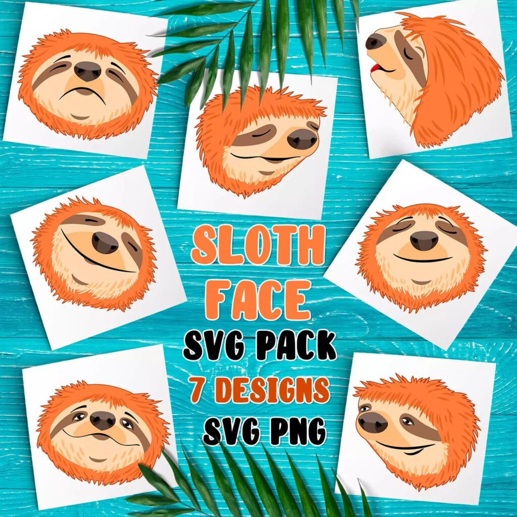 Sloth SVG Designs Bundle – MasterBundles