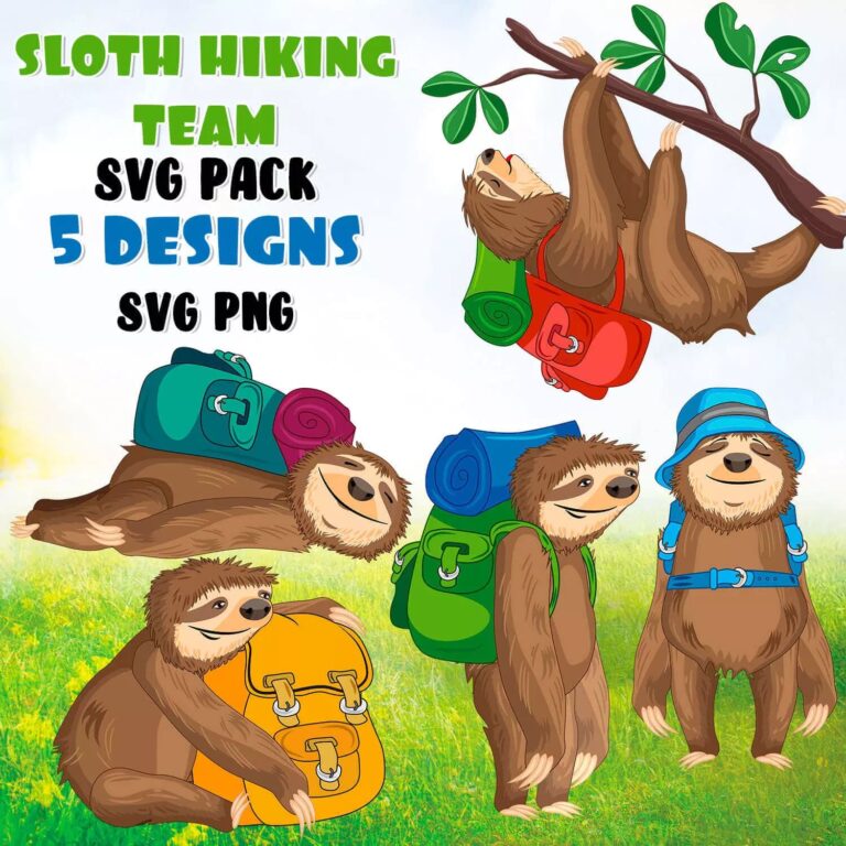 Sloth SVG Designs Bundle – MasterBundles