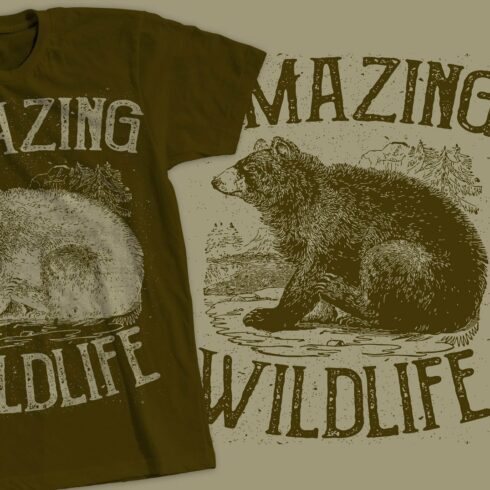 Amazing Wildlife T-Shirt Design | Master Bundles