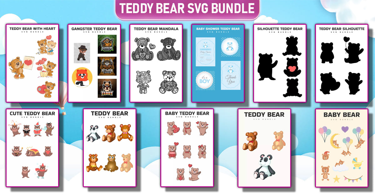 Teddy Bear SVG Bundle – MasterBundles