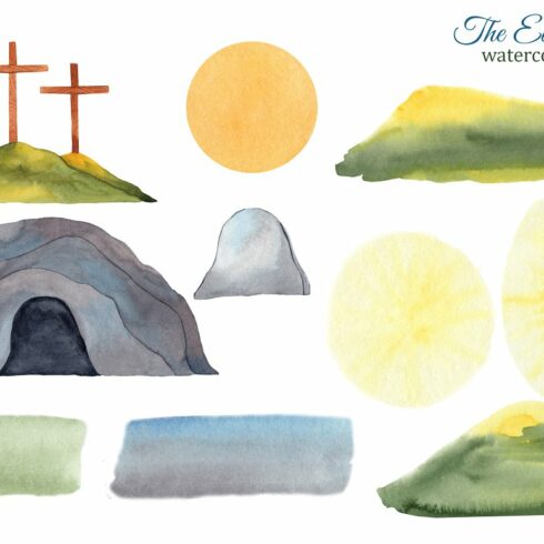 Easter Story Religious Clipart PNG | Master Bundles