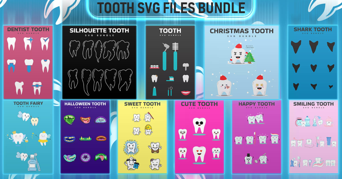 Tooth SVG Files Bundle – MasterBundles