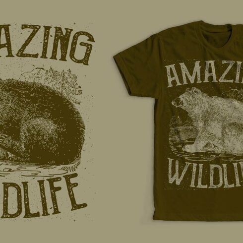 Amazing Wildlife T-Shirt Design | Master Bundles