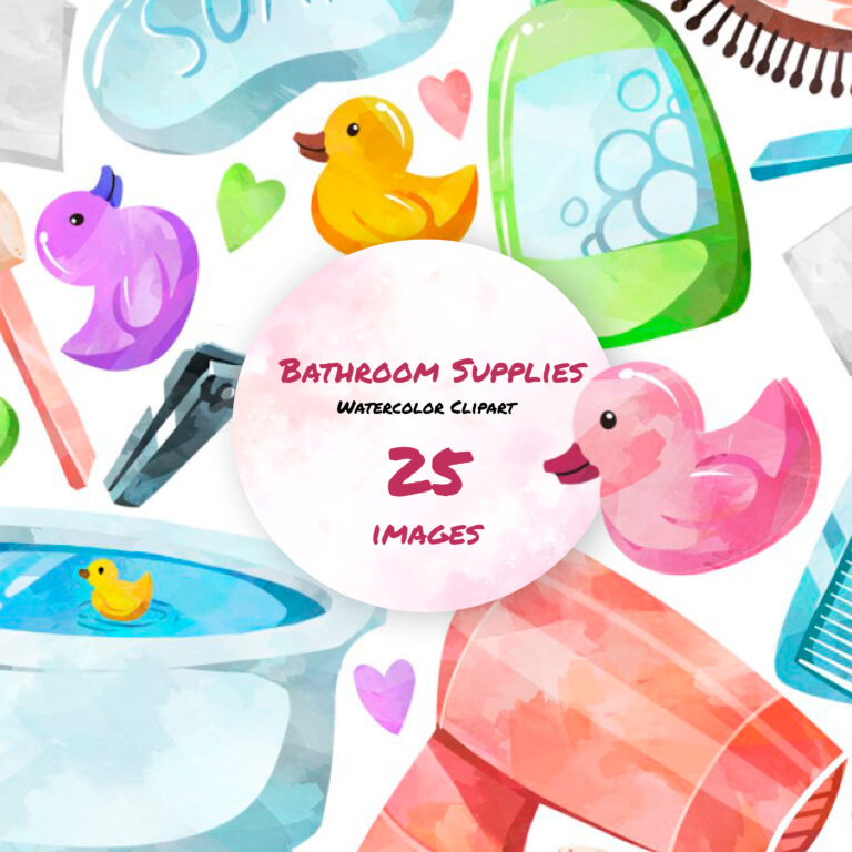 Bathroom Accessories SVG Design Graphics | MasterBundles