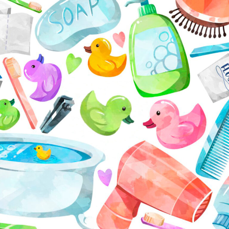 Watercolor Bathroom Supplies Clipart – MasterBundles
