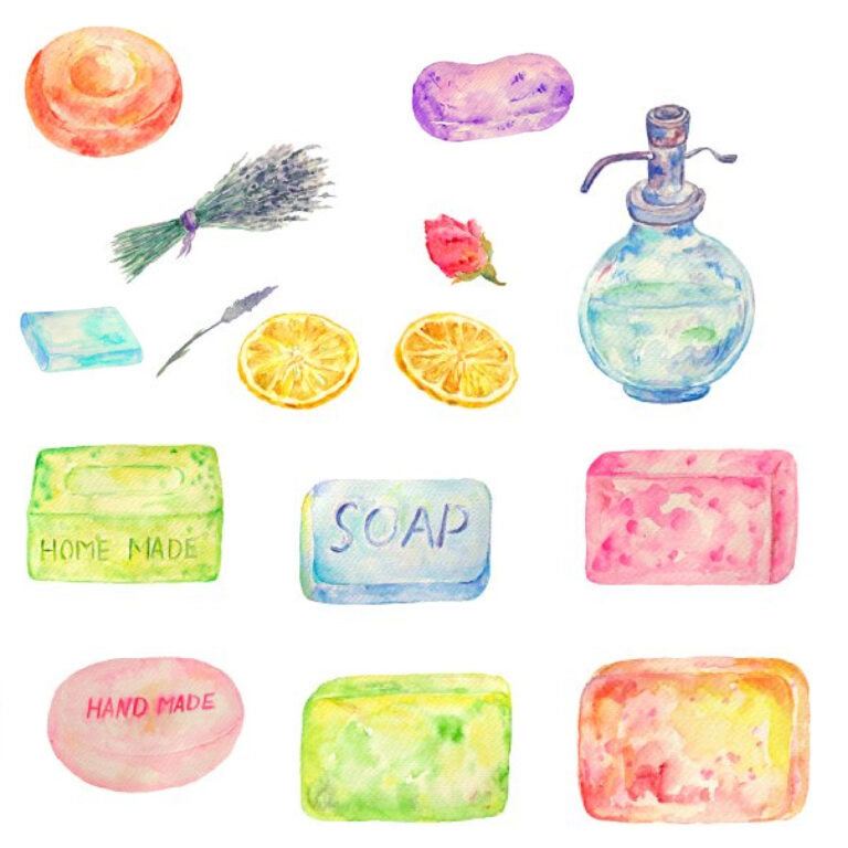 Watercolour Soap Clipart – MasterBundles
