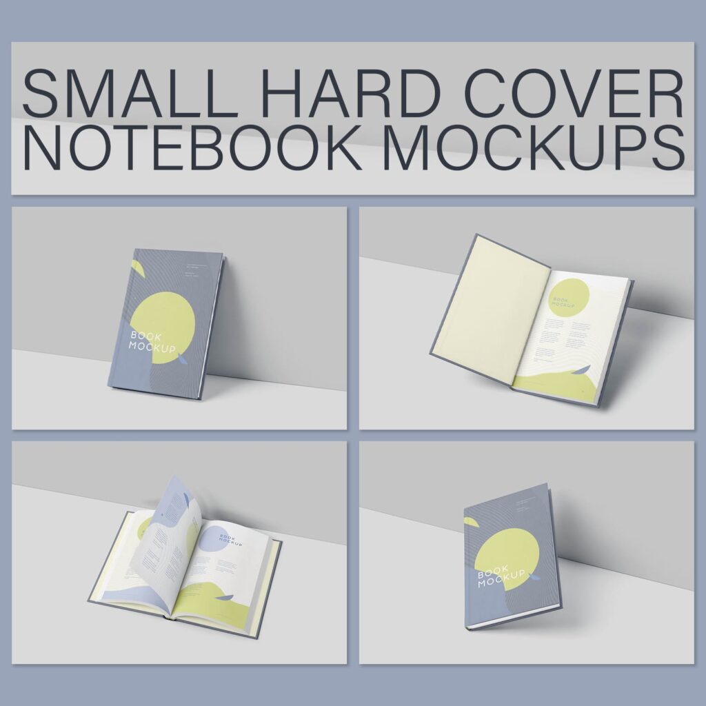 Small Hard Cover Notebook Mockups – MasterBundles