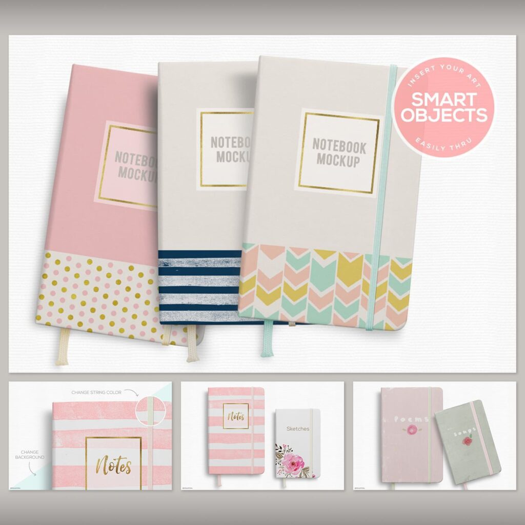 Notebook Mockup - 2 Sizes – MasterBundles