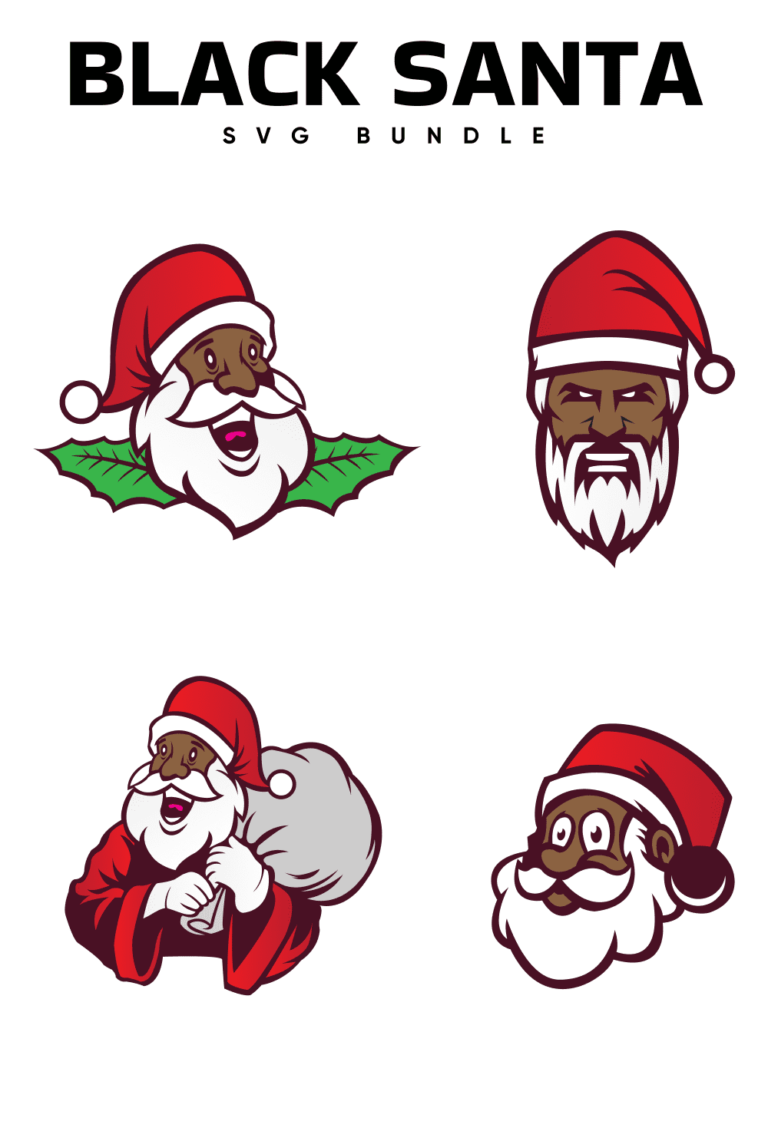 Black Santa SVG Files – MasterBundles