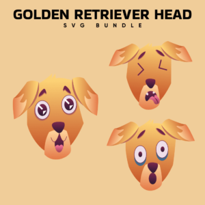Golden Retriever Head SVG – MasterBundles