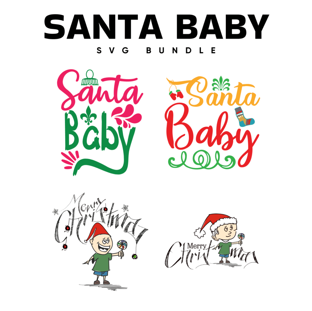 Santa Baby SVG Designs – MasterBundles