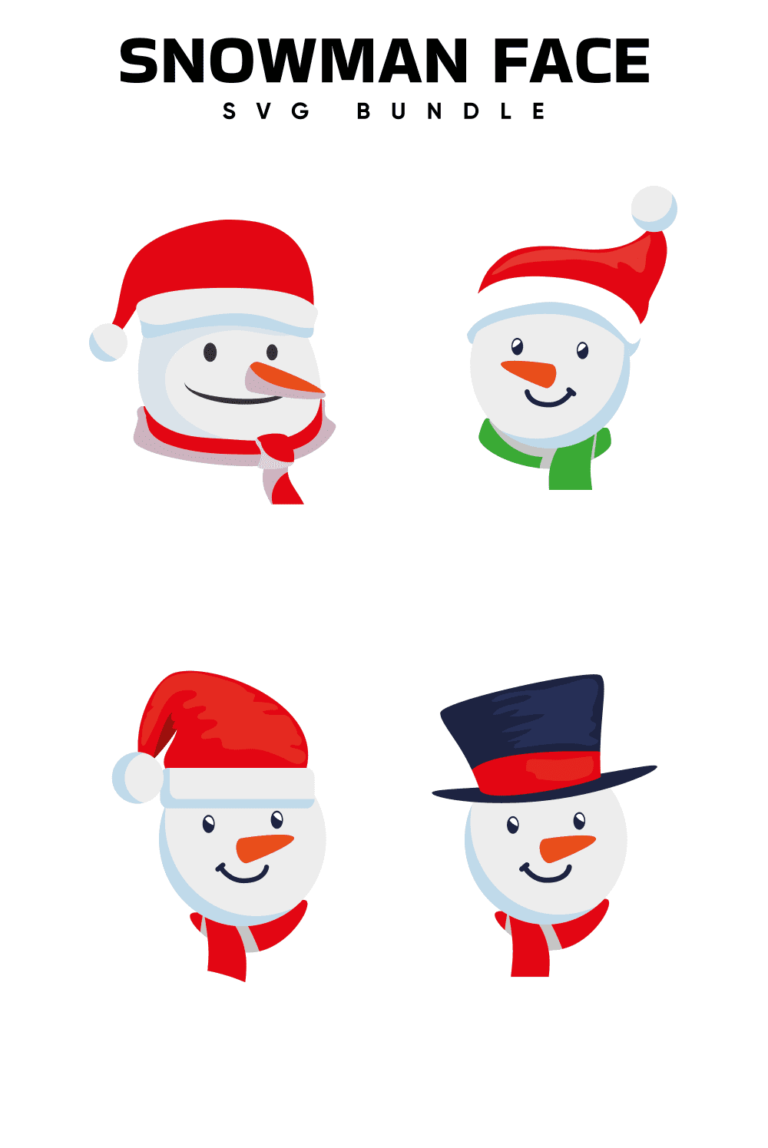 Snowman Face SVG – MasterBundles