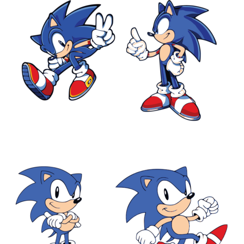 4 Sonic the Hedgehog SVG Designs | Master Bundles