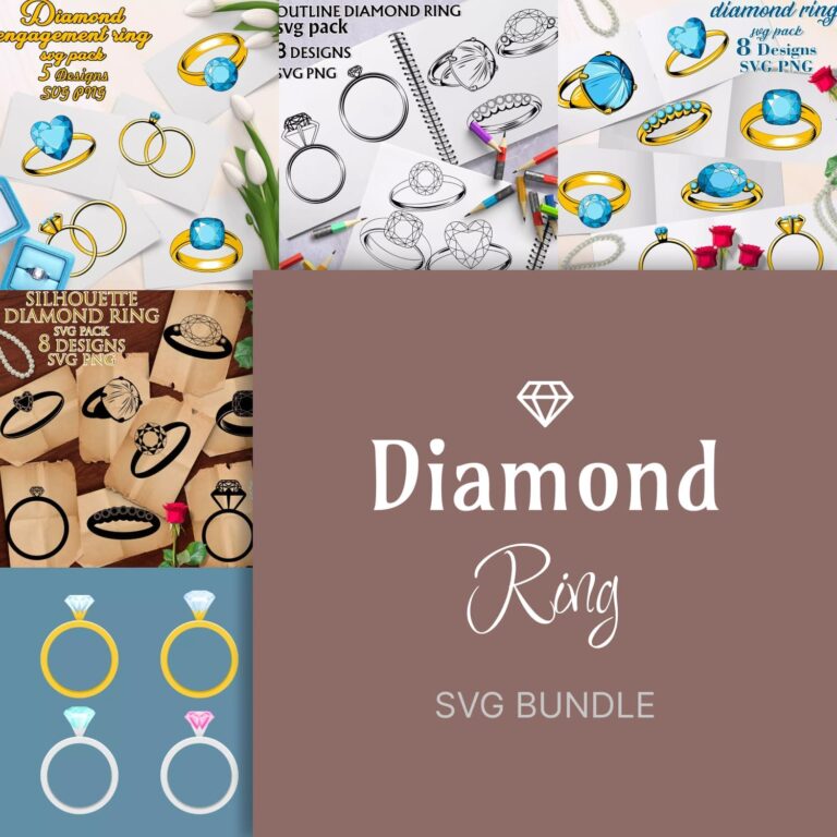 Wedding Ring SVG Bundle – MasterBundles