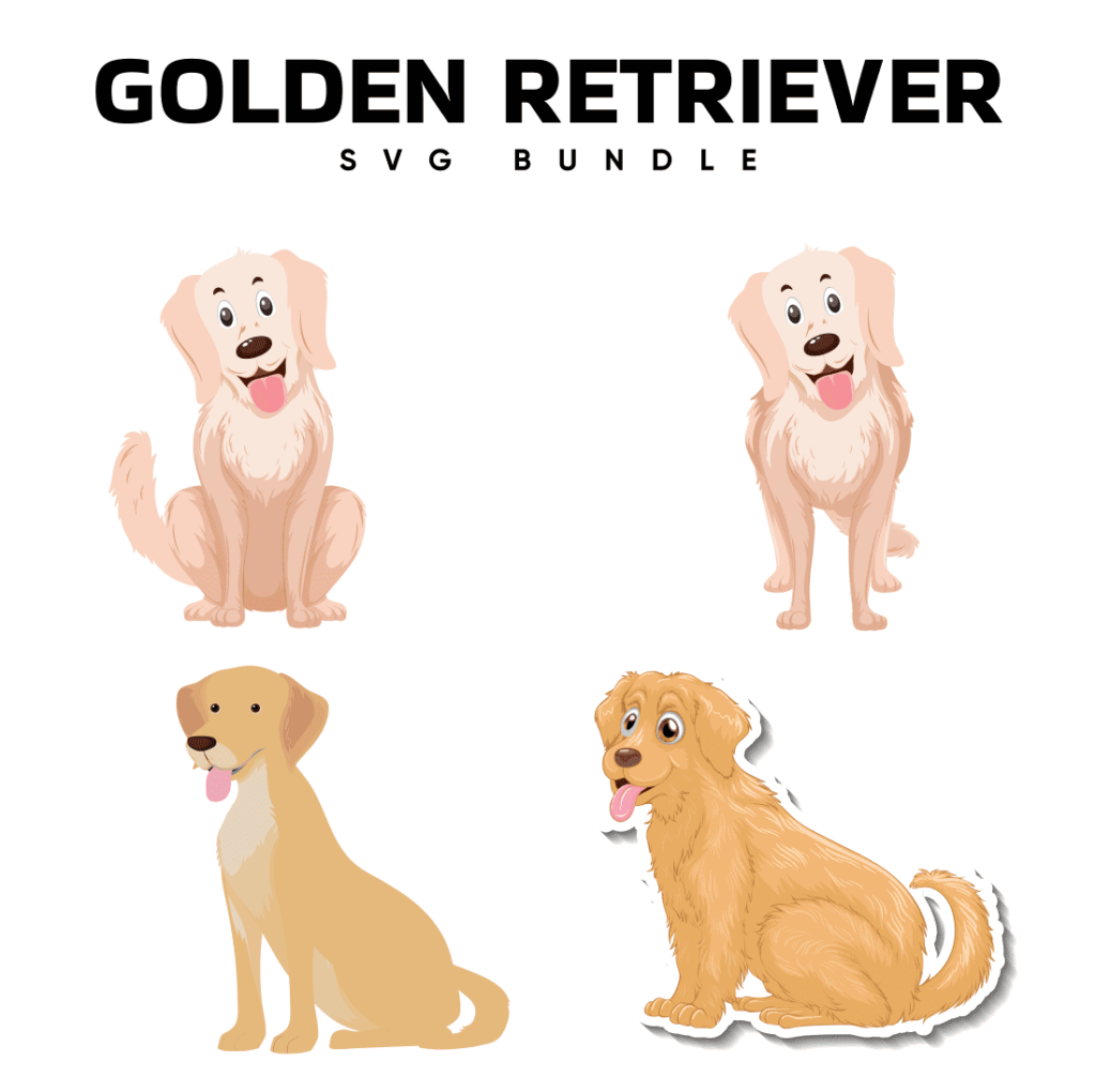 Golden Retriever SVG Designs – MasterBundles