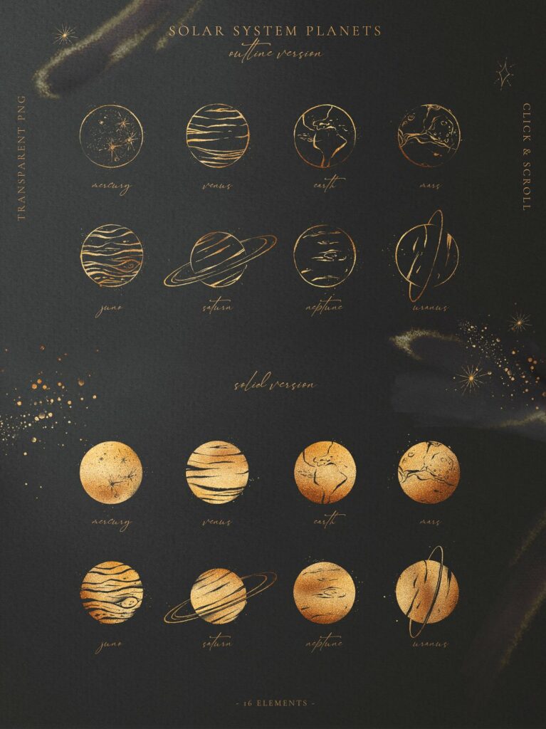 Universe Secrets Illustration Bundle – MasterBundles