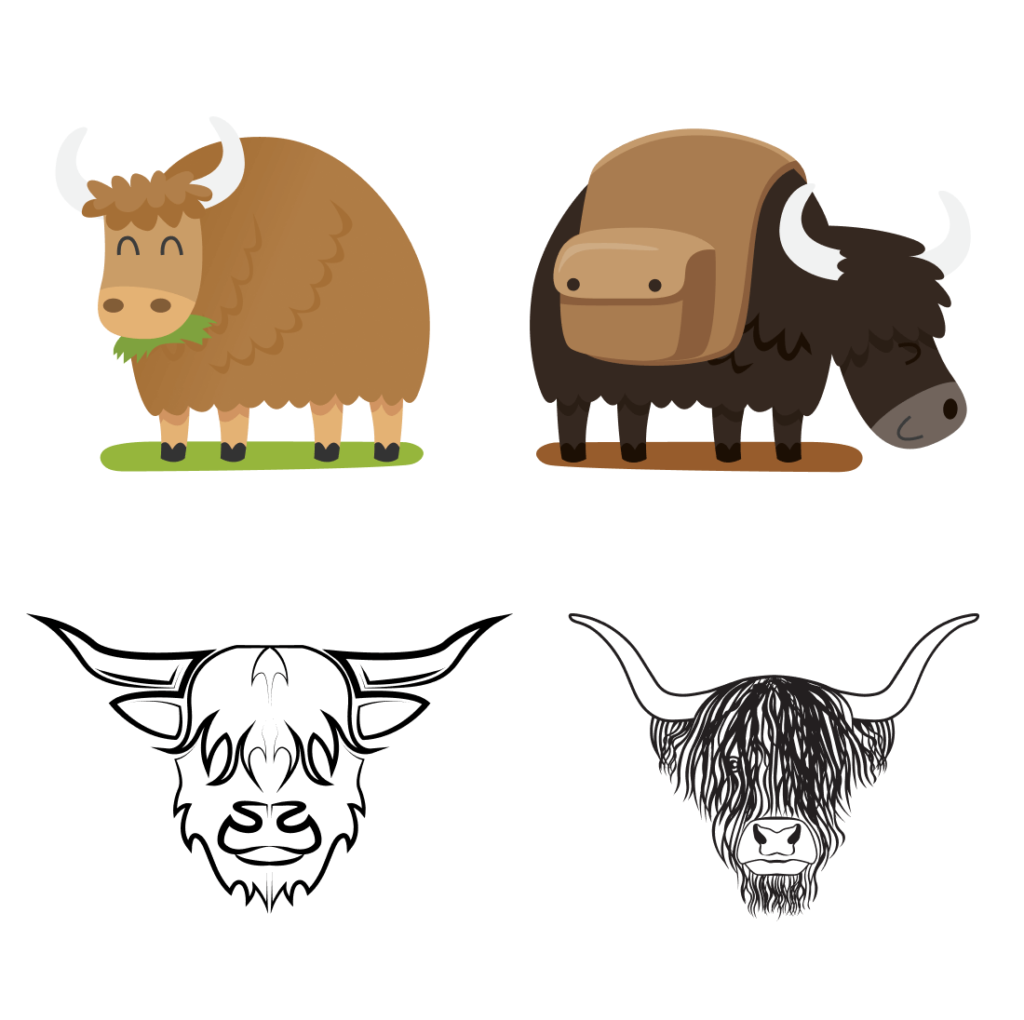 4 Highland Cow SVG Files – MasterBundles
