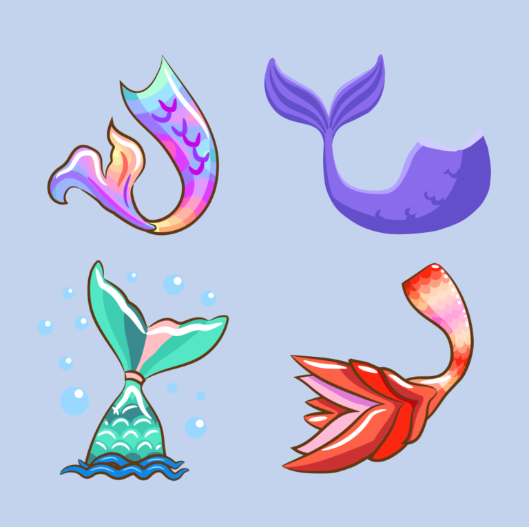 Free Mermaid Tails SVG – MasterBundles
