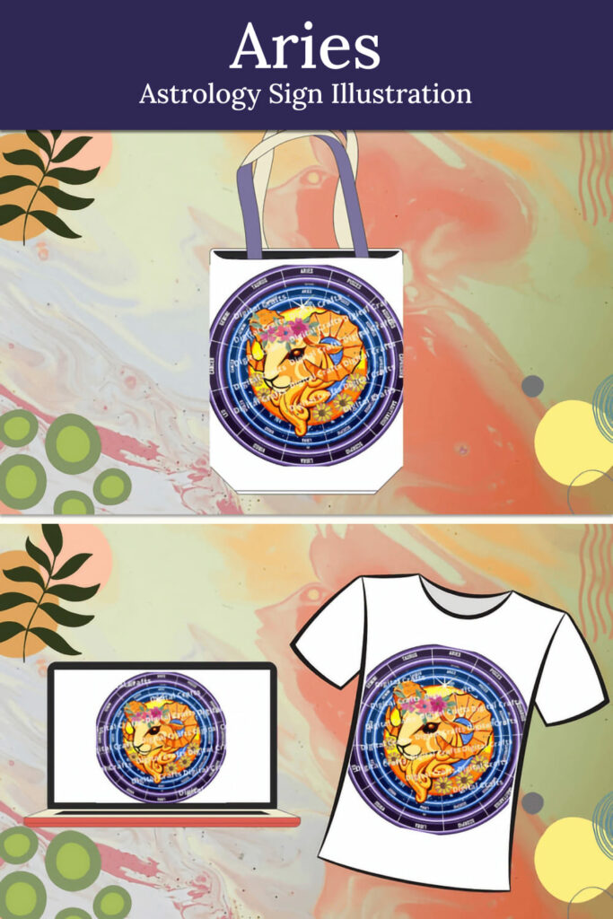 Aries Astrology Sign Illustration – MasterBundles