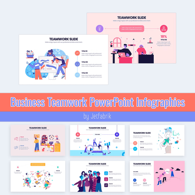 Business Teamwork PowerPoint Infographics – MasterBundles