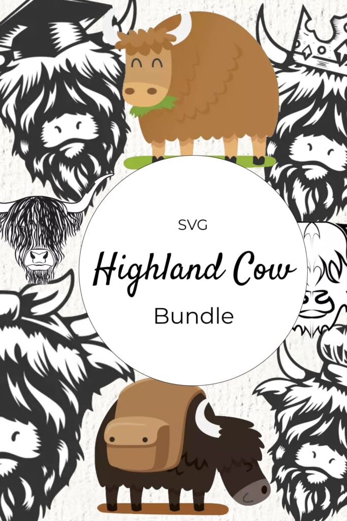 Highland Cow SVG Bundle – MasterBundles