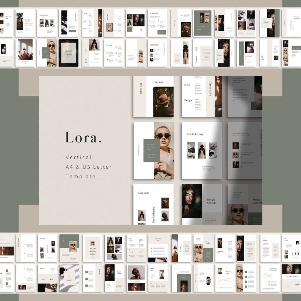 LORA - Vertical Keynote Template – MasterBundles