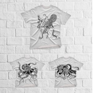 Оctopus T-shirt Design Images Bundle – MasterBundles
