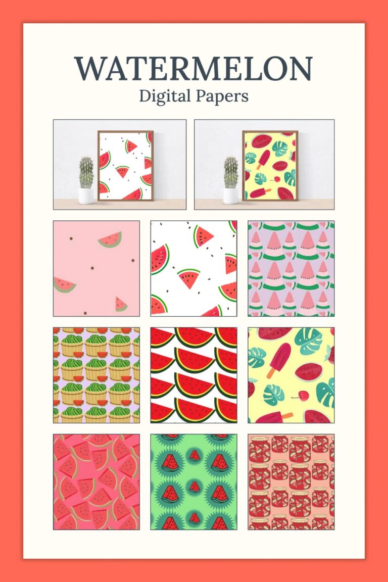 Watermelon Digital Papers – MasterBundles