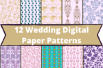 12 Wedding Digital Paper Patterns – MasterBundles