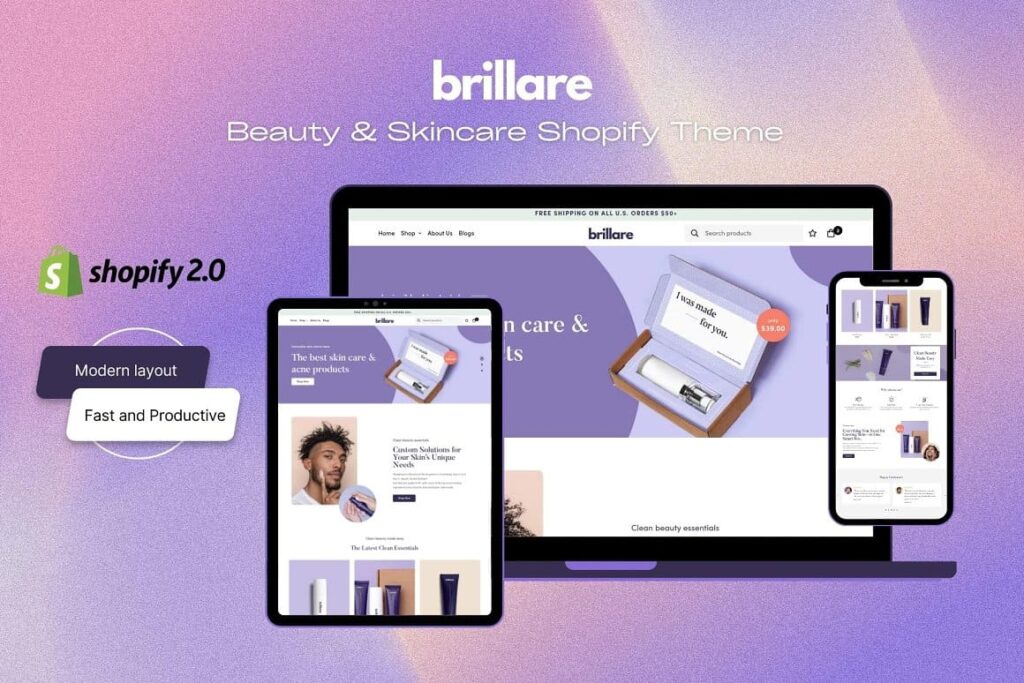 Brillare - Skincare Shopify Theme – MasterBundles