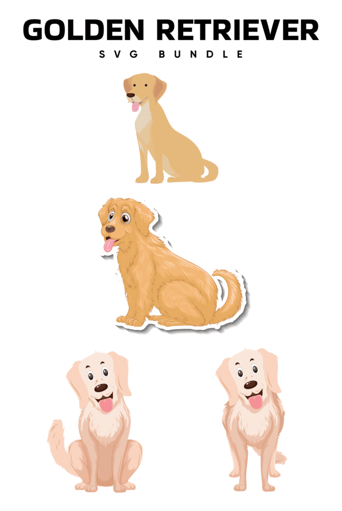 Golden Retriever SVG Designs – MasterBundles
