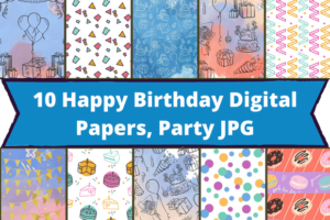 10 Happy Birthday Party Digital Papers – MasterBundles