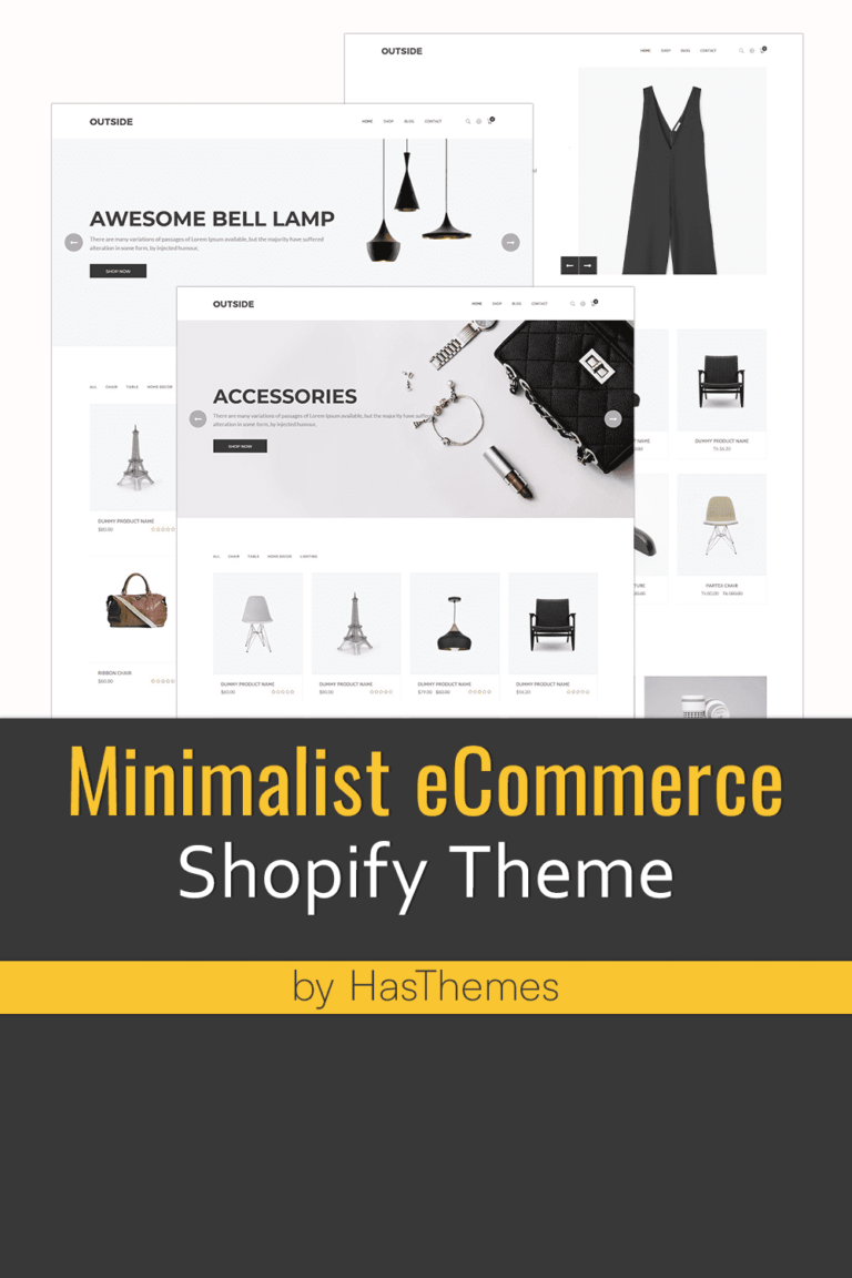 Minimalist eCommerce Shopify Theme – MasterBundles