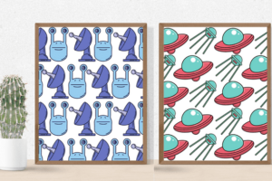 12 Space Digital Papers KDP – MasterBundles