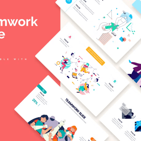 Business Teamwork PowerPoint Infographics | MasterBundles