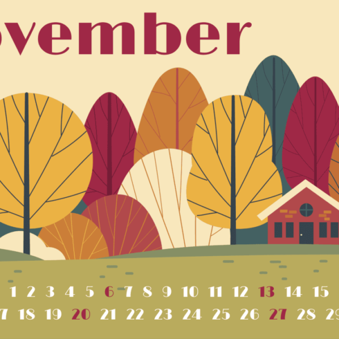 Free November Calendar | Master Bundles