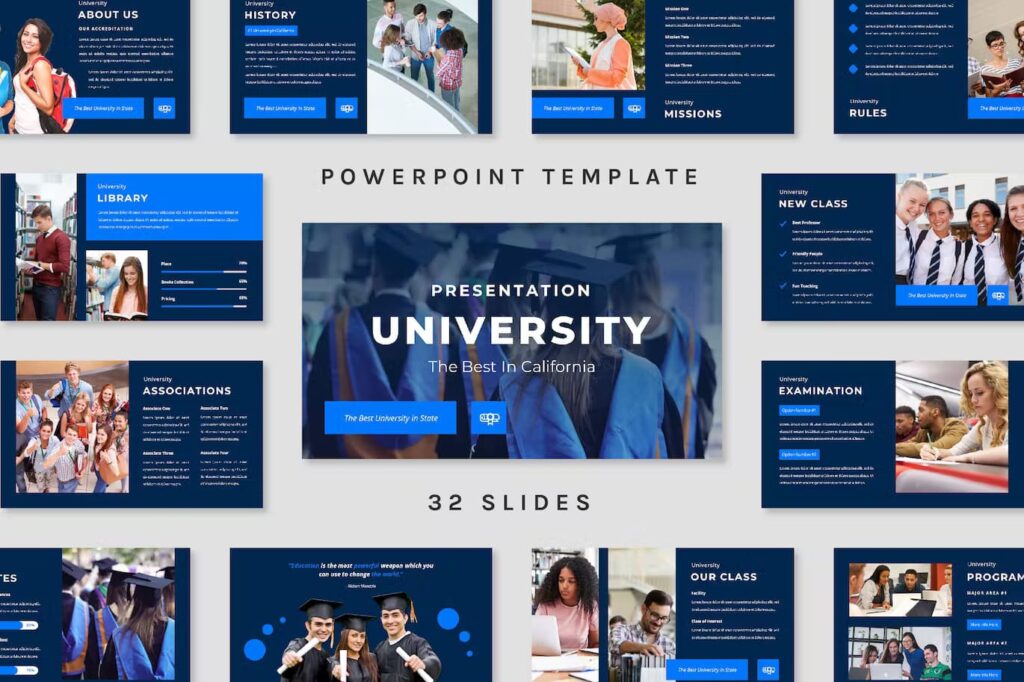 University - Powerpoint Template (2 version) – MasterBundles