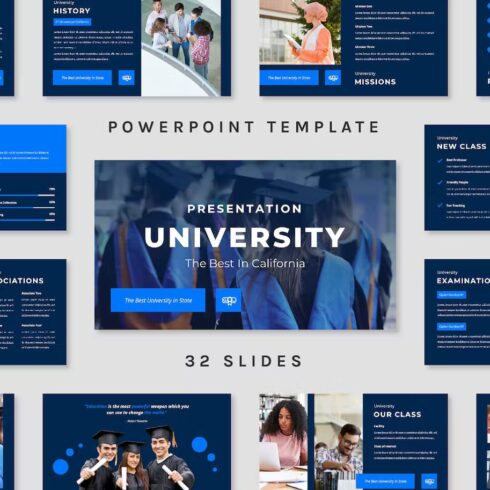 University - Powerpoint Template (2 version) | Master Bundles