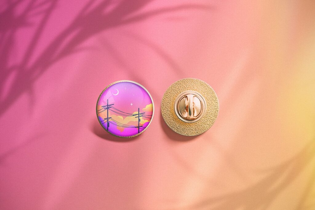 Oh Summer! Neon Sunset Scene Set | Master Bundles